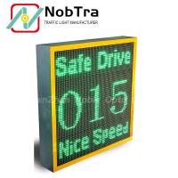 China Crossroad Application Solar Speed Traffic Sign With NICE SPEED Display for sale