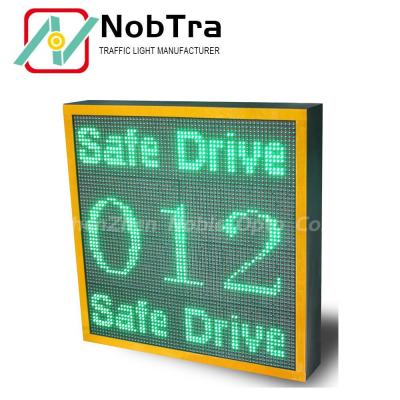 China NBP10-L4 IP54 Solar LPR Speed Sign with 500m Visibility and 0-250 km/h Radar Detection for sale