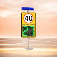 China NobTra 2-Digit Radar Speed Sign with 200m Detection Range, 60W Solar Power, and IP54 Weatherproof Rating for sale