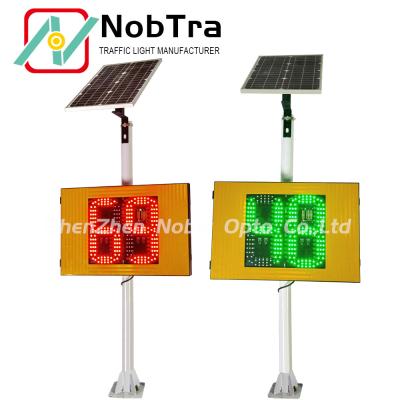 China NobTra NBTR88-S30 Radar Speed Feedback Sign with 200m Range and 60W Solar Panel for Traffic Safety for sale