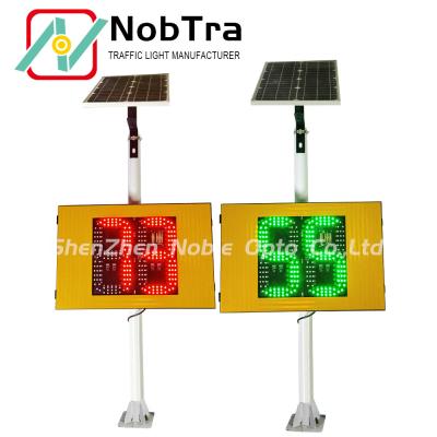China NobTra NBTR88-S30 Solar Radar Speed Sign with 60W Panel and 300m Range for Traffic Safety for sale