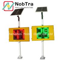 China 2 Digit Solar Radar Traffic Signal with IP54 Rating and 500m Visibility Range for Traffic Management Systems for sale