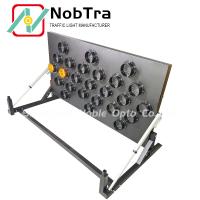 China 25 Lamps Solar Battery Trailer Mount Remote Control LED Traffic Signal Board CE Certified for sale