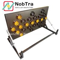 China Solar Battery LED Arrow Sign Board with 25 Amber LEDs for Vehicle or Trailer Mount for sale
