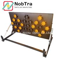 China Painted Iron Traffic Management LED Arrow Board with 25 Amber Lamps for sale