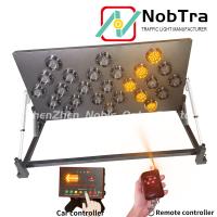 China Safe Warning Function IP54 LED Arrow Board With Double Push Arrow Board for sale