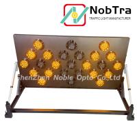 China Safe Warning Function IP54 LED Arrow Board With Double Push Arrow Board for sale
