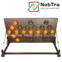 China Safe Warning Function IP54 LED Arrow Board With Double Push Arrow Board for sale