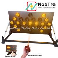 China Solar Powered LED Arrow Board with 500m Visibility, 25 Arrows & Wireless Remote Control for Traffic Safety for sale