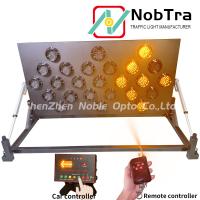 China Solar Powered LED Arrow Board with 500m Visibility, 25 Arrows & Wireless Remote Control for Traffic Safety for sale