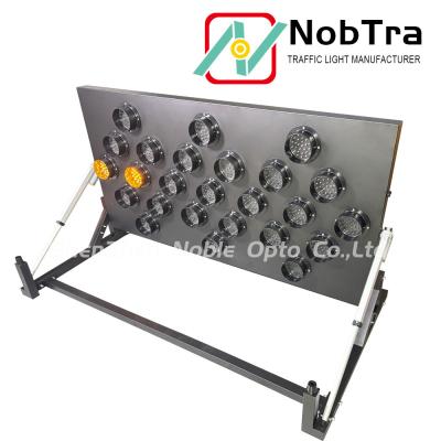 China Solar/Battery Powered Wireless LED Arrow Board with 25 Lamps, 12 Working Modes and 500m Visibility for sale