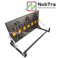 China Solar/Battery Powered Wireless LED Arrow Board with 25 Lamps, 12 Working Modes and 500m Visibility for sale