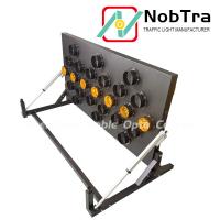 China Solar Powered LED Arrow Board with 25 Lamps, 12/24VDC, 500m Visibility for Traffic Management for sale