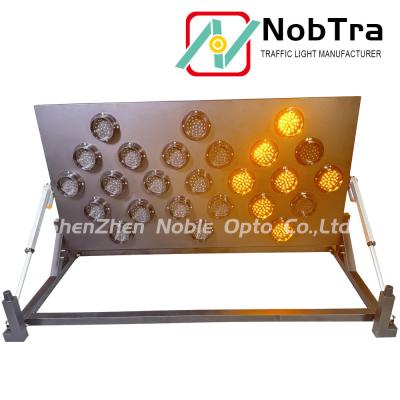 China Solar-Powered LED Arrow Board with 25 Amber LEDs and 500m Visibility for Traffic Control - 1.2m to 1.8m Sizes Available for sale