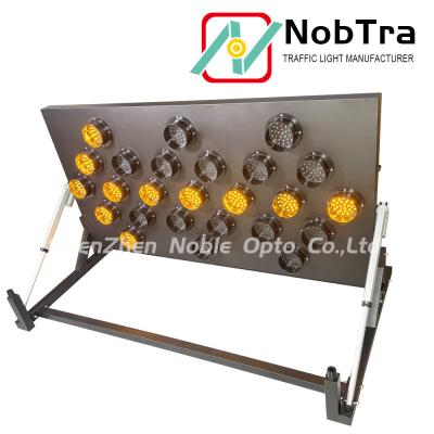 China Road Maintenance Iron LED Arrow Board With Car Control Operation for sale