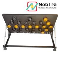 China Solar-Powered LED Arrow Board with 25 Amber LEDs and 500m Visibility for Traffic Control - 1.2m to 1.8m Sizes Available for sale