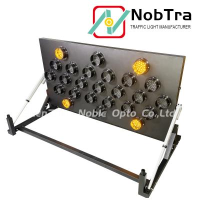 China 25 Amber LED Arrow Board with Solar/Battery Power - 500m Visibility, 12/24VDC Operation for Traffic Management for sale