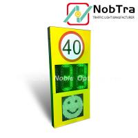 China Solar Powered Radar Speed Display Sign with 60W Panel and IP54 Waterproof Rating for Traffic Management - 30/40/50/60 km/h Options for sale