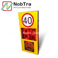 China IP54 Waterproof Solar Powered LED Radar Speed Sign Display for sale