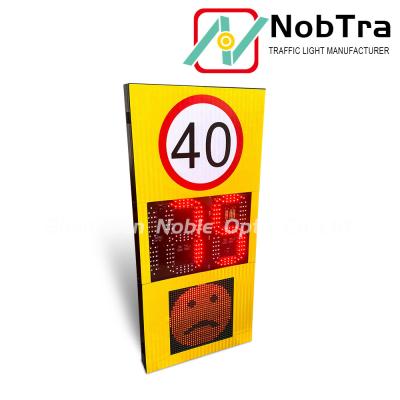 China Solar LED Radar Speed Sign with 10-250 km/h Detection Range and 1500×600×70mm Dimensions for sale