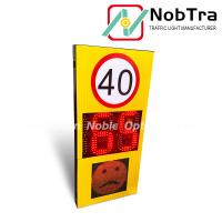 China NobTra Solar LED Radar Speed Sign 1500×600×70mm with 24.125GHz Radar and IP54 Waterproof Rating for sale