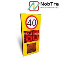 China Solar LED Radar Speed Sign 1500×600mm with Two-Way Detection IP54 CE Certified Traffic Safety Device for sale