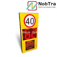 China Solar Powered LED Radar Speed Sign with 250 km/h Detection Range and IP54 Weatherproof Rating for sale