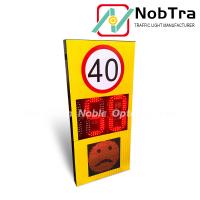 China Solar LED Radar Speed Sign 1500×600mm with Two-Way Detection IP54 CE Certified Traffic Safety Device for sale