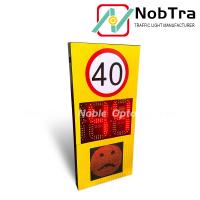 China Solar LED Radar Speed Sign with 300m Visibility & 100m Detection Range for Traffic Safety for sale