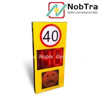 China Solar LED Radar Speed Sign with 300m Visibility & 100m Detection Range for Traffic Safety for sale