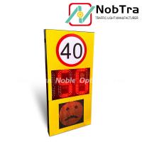 China NobTra Solar LED Radar Speed Sign 1500×600×70mm with 24.125GHz Radar and IP54 Waterproof Rating for sale