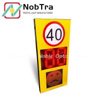 China NobTra Solar LED Radar Speed Sign 1500×600×70mm with 24.125GHz Radar and IP54 Waterproof Rating for sale