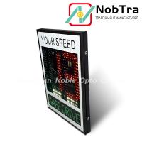 China NBTR188&L1-S Solar Radar Speed Feedback Sign with 60W Solar Panel and 500m Visibility for Traffic Control for sale