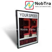 China NBTR188&L1-S Solar Radar Speed Feedback Sign with 60W Solar Panel and 500m Visibility for Traffic Control for sale