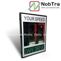 China NBTR188&L1-S Solar Radar Speed Feedback Sign with 60W Solar Panel and 500m Visibility for Traffic Control for sale