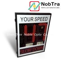China Solar-Powered LED Speed Limit Sign with 60W Panel, 500m Visibility, IP54 Weather Resistant for Traffic Control for sale