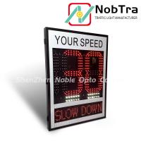 China 60W Solar-Powered Radar Speed Limit Sign with 1 km/h Accuracy and 500m Visibility for Traffic Control for sale