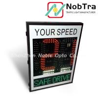China Solar-Powered LED Speed Limit Sign with 60W Panel, 500m Visibility, IP54 Weather Resistant for Traffic Control for sale
