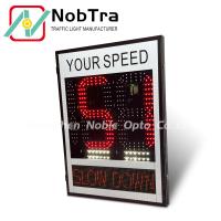 China 60W Solar-Powered Radar Speed Limit Sign with 1 km/h Accuracy and 500m Visibility for Traffic Control for sale