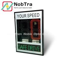 China Solar 188 Digit Radar Speed Limit Sign with 60W Panel and 300m Visibility for Traffic Safety for sale