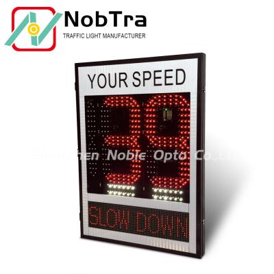 China OVER SPEED Radar Traffic Speed Sign With Warning LED Limit Sign For Junction for sale
