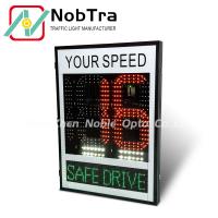 China Solar-Powered Speed Limit Sign with 60W Panel and IP54 Rating - Real Time Vehicle Speed Display for Traffic Control for sale