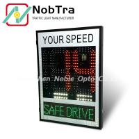 China Smartphone-Controlled LED Speed Limit Sign with 500m Visibility Range and 12VDC Solar Power for sale
