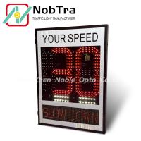 China Solar-Powered Speed Limit Sign with 60W Panel and IP54 Rating - Real Time Vehicle Speed Display for Traffic Control for sale