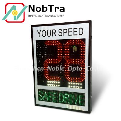China 60W Solar-Powered Radar Speed Limit Sign with 500m Visibility and IP54 Rating for Traffic Control for sale
