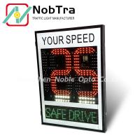 China Bolted Traffic Warning Sign with 188-Digit Display & 60W Solar Panel - IP54 Rated Speed Limit Monitor for sale