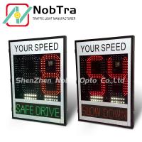 China Smartphone-Controlled LED Speed Limit Sign with 500m Visibility Range and 12VDC Solar Power for sale