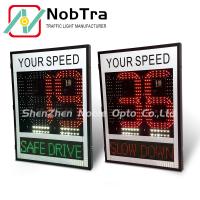 China Smartphone-Controlled LED Speed Limit Sign with 500m Visibility Range and 12VDC Solar Power for sale