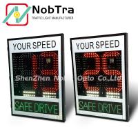 China Smartphone-Controlled LED Speed Limit Sign with 500m Visibility Range and 12VDC Solar Power for sale