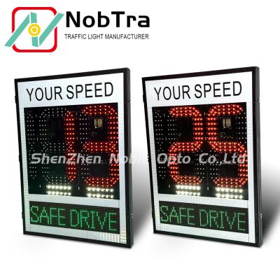 China Smartphone-Controlled LED Speed Limit Sign with 500m Visibility Range and 12VDC Solar Power for sale